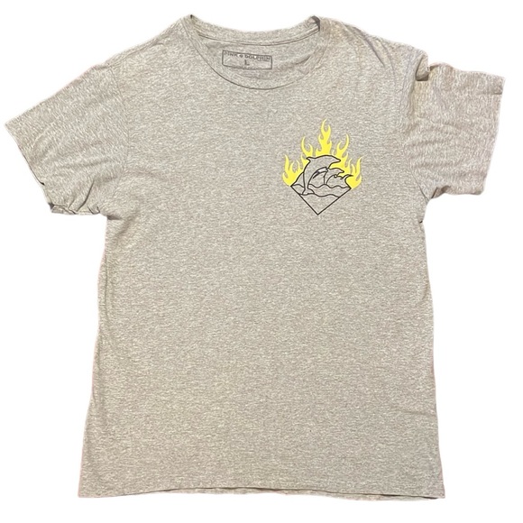 Pink Dolphin | Shirts | Mens Pink Dolphin Flames And Dolphins Tee ...